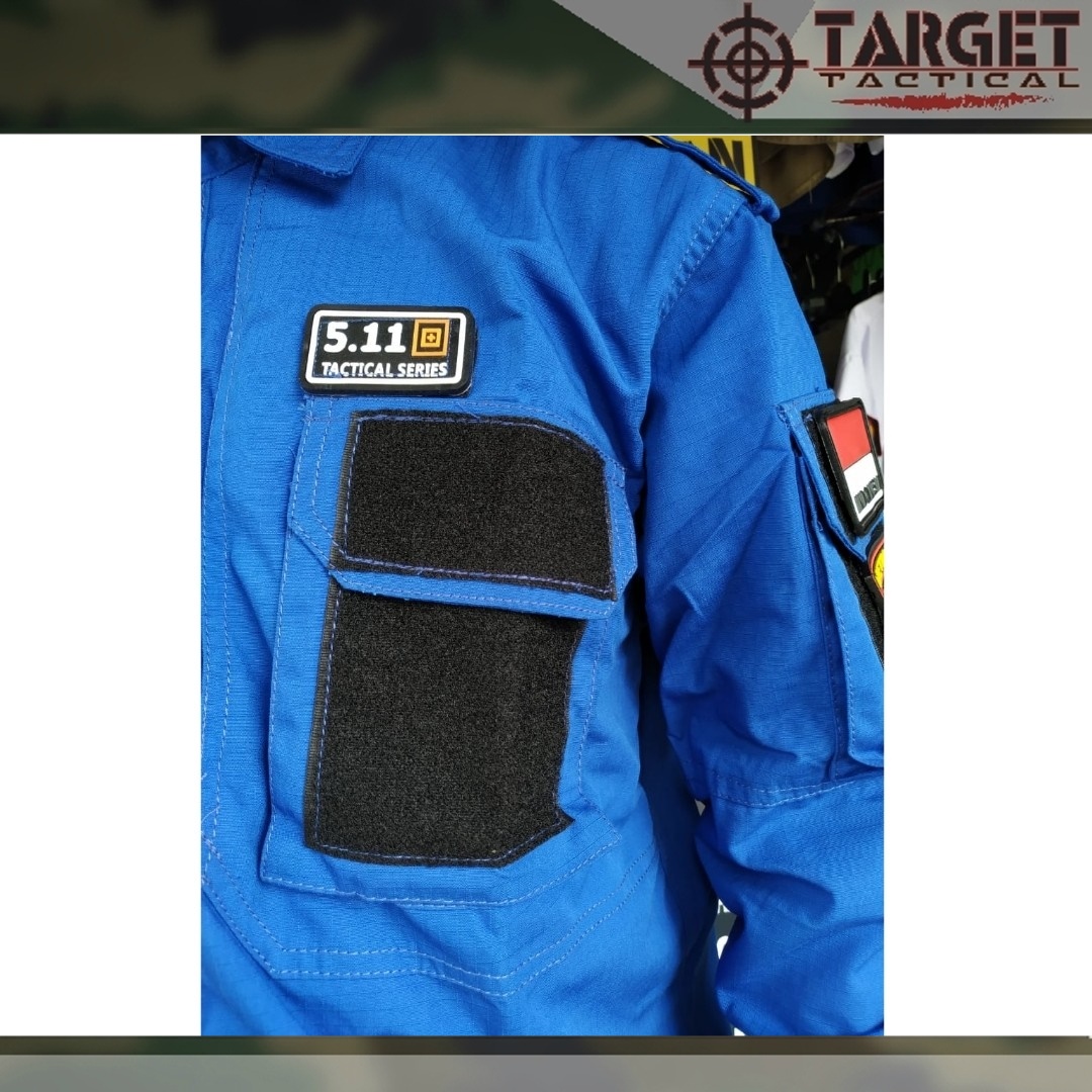 BIG Size Kemeja Tactical 5.11 Panjang – Biru Terang - Target Military ...