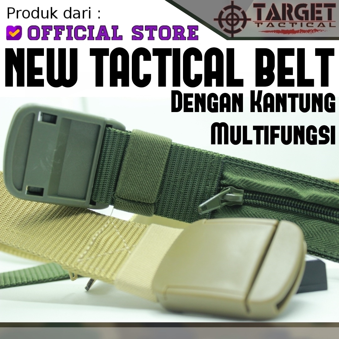 Gesper Tactical Plastik Kantung – Hijau Army - Target Military ID ...