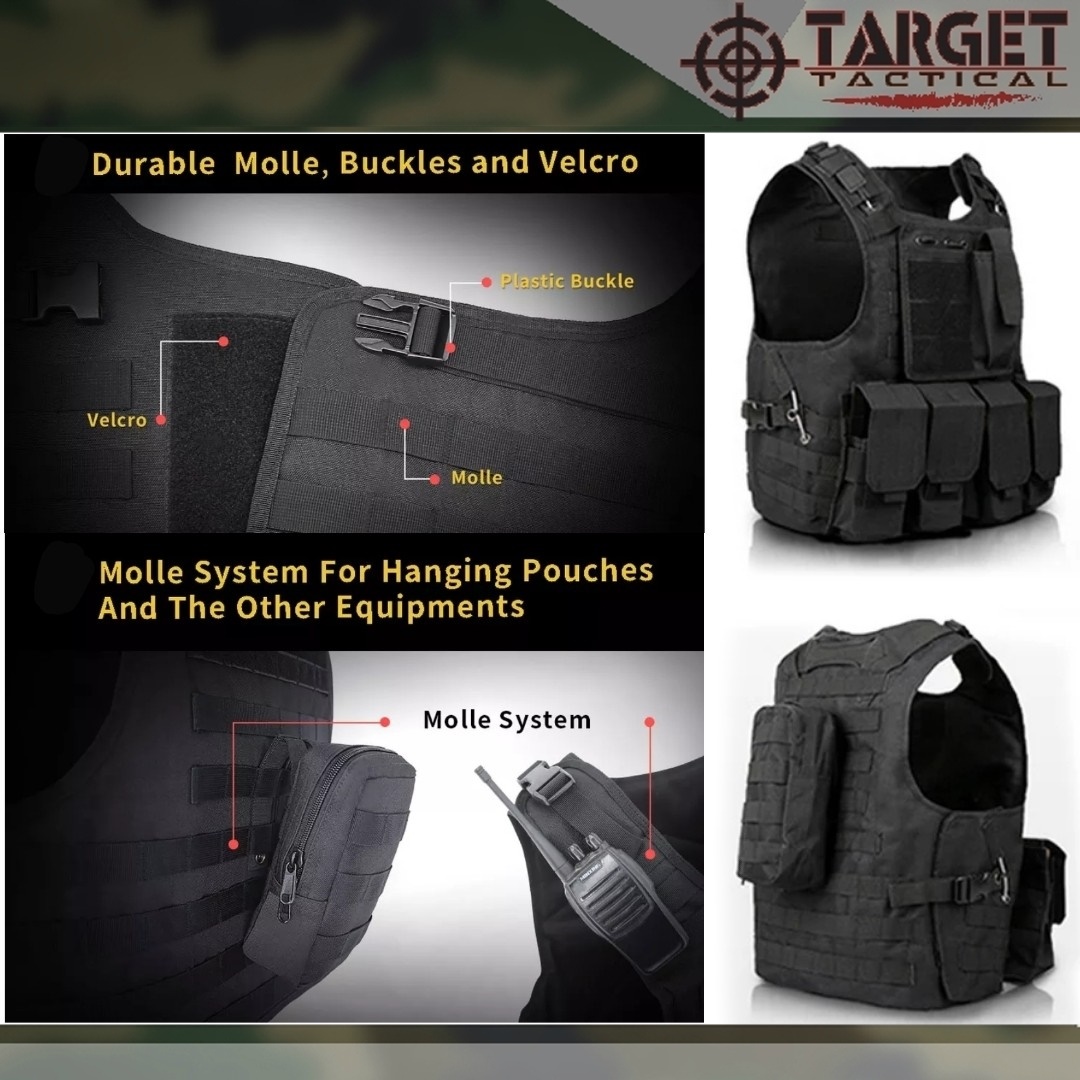 Rompi Tactical Silver Knight Import Original – Hitam - Target Military ...