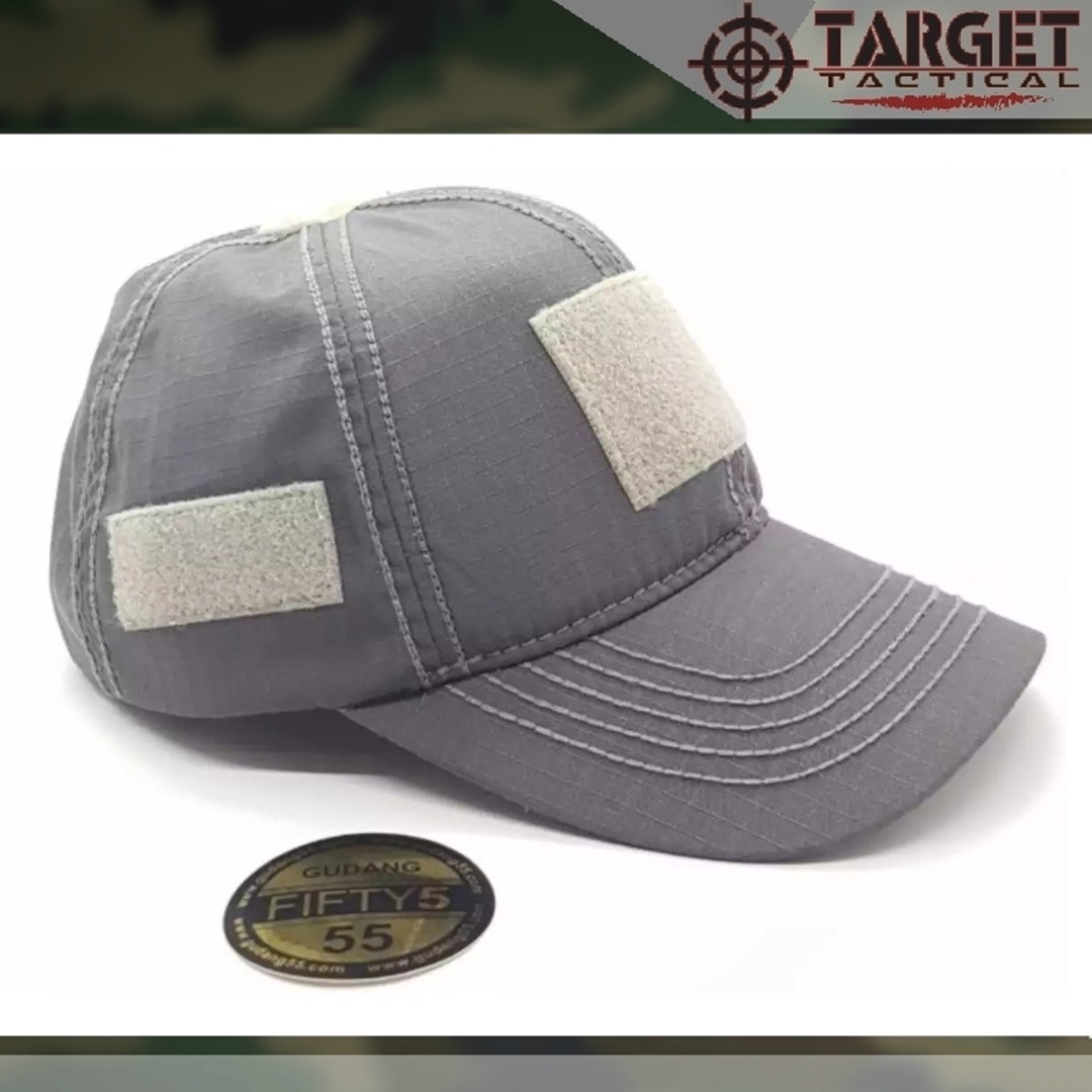 Topi Velcro Army – Abu-abu - Target Military ID Distributor Tactical ...