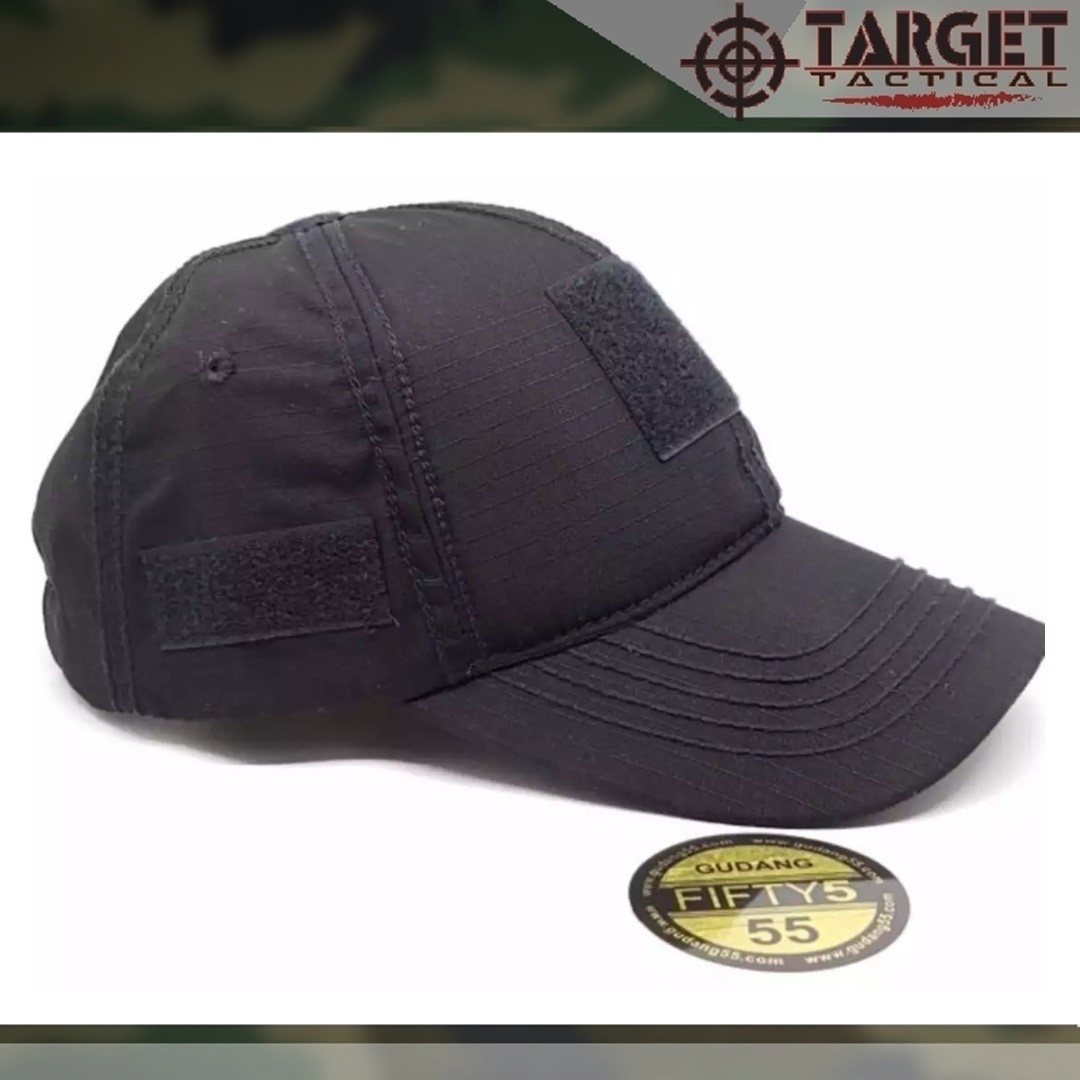 Topi Velcro Army – Hitam - Target Military ID Distributor Tactical ...